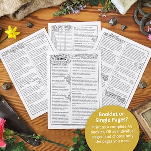 Dnd 5e Character Creation & Level up Guide (2014) : New Player ...