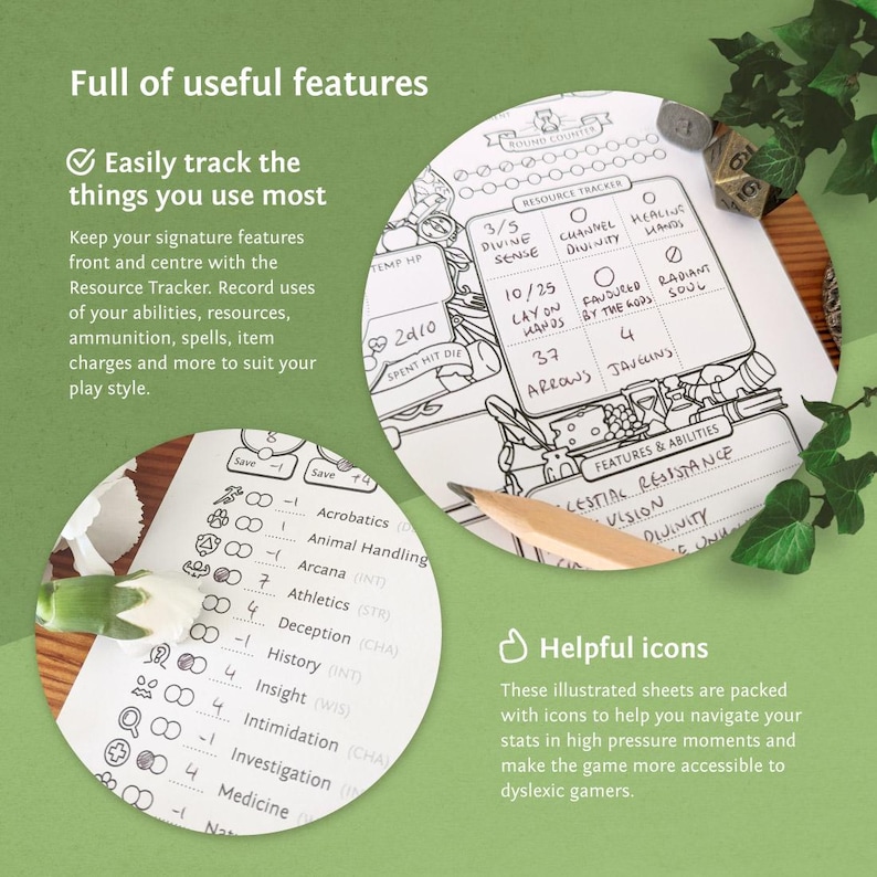 Dnd 5e Character Sheet: PDF Compatible With Fifth Edition Dungeons and ...