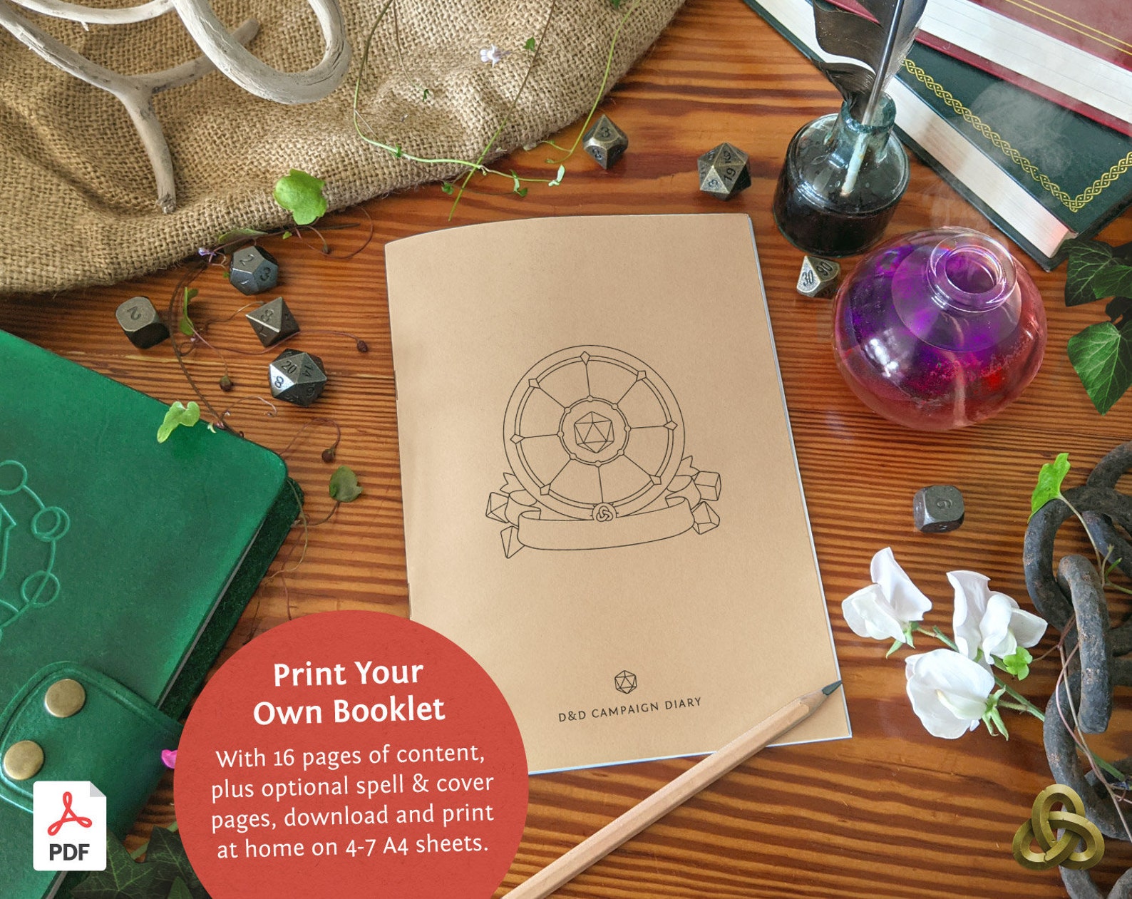 Dnd 5e Campaign Diary: Character Journal PDF for Dungeons and - Etsy