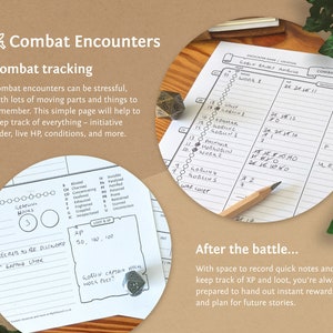 Dnd 5e DM Combat Encounters: Initiative Tracker Party and Creature ...