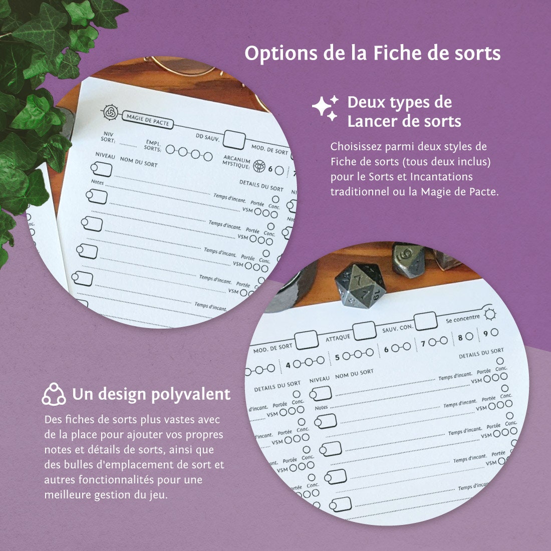 Dnd 5e French Character Sheet: Feuille De Personnage PDF Pour - Etsy Canada