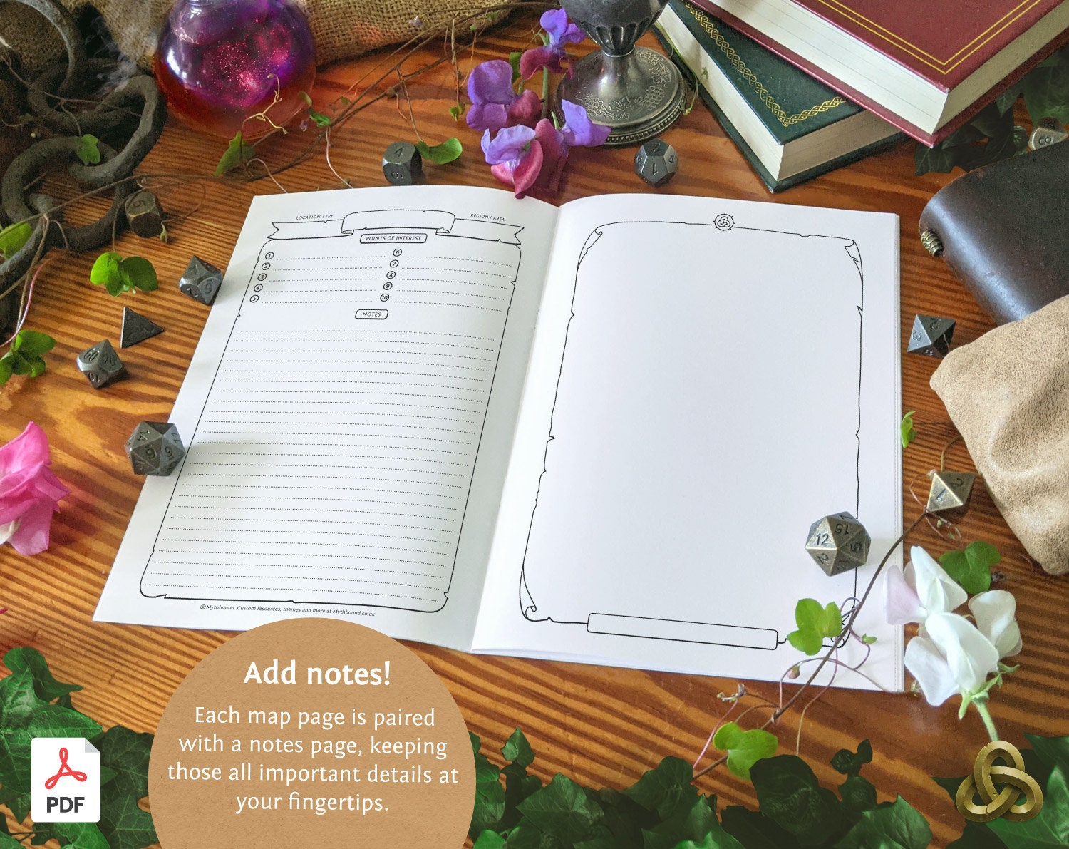 Dnd 5e Maps & Navigation: A5 Booklet PDF for Dungeons and | Etsy