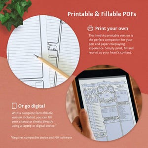 Dnd 5e Character Sheet: Arcane Secrets PDF Compatible With Fifth ...