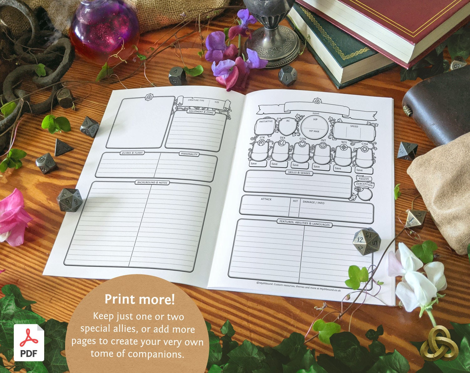 Dnd 5e Companions & Familiars: A5 Booklet PDF Compatible With Fifth ...