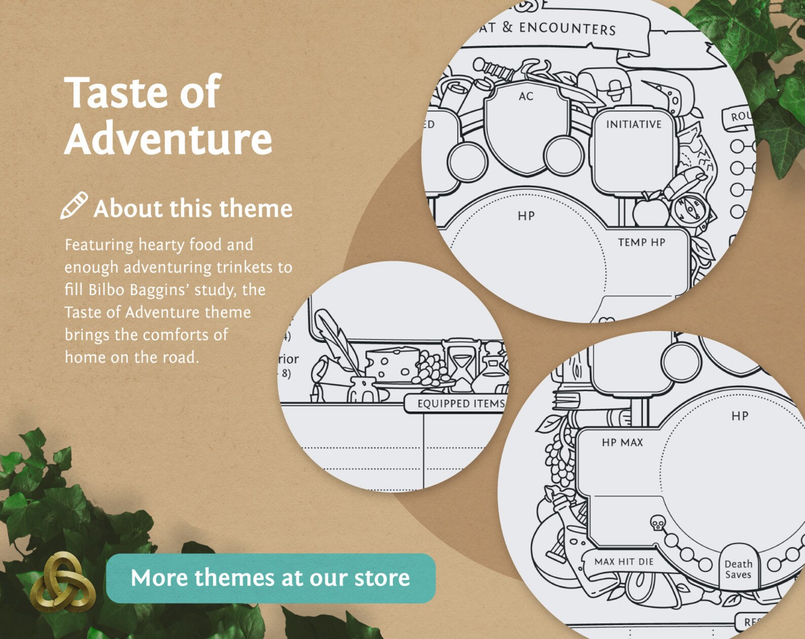 Dnd 5e Campaign Diary: Taste of Adventure Character Journal - Etsy