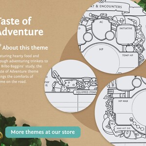 Dnd 5e Campaign Diary: Taste of Adventure Character Journal PDF ...