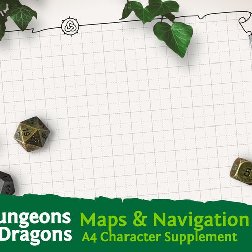 Dnd 5e Maps & Navigation: A4 Character Sheet PDF for Dungeons - Etsy