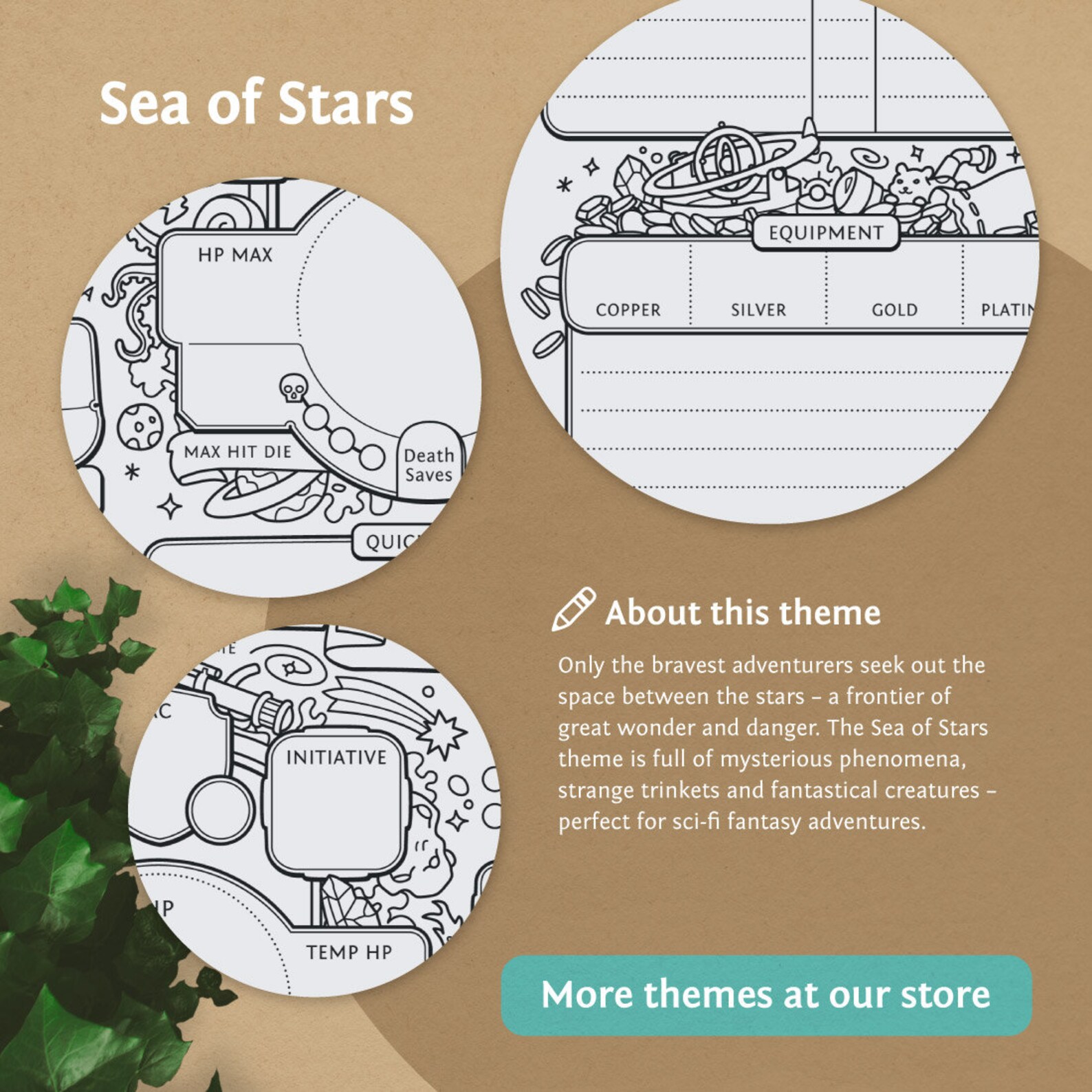 Dnd 5e Character Sheet: Sea of Stars PDF for Spelljammer and - Etsy UK