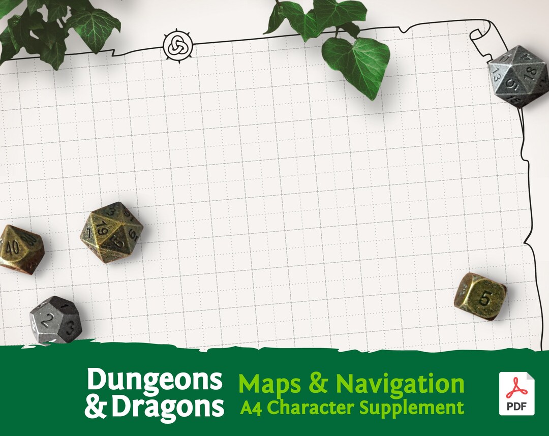 Dnd 5e Maps & Navigation: A4 Character Sheet PDF Compatible With Fifth ...