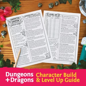 Dnd 5e Character Creation & Level up Guide : New Player Beginners Guide PDF Compatible With ...