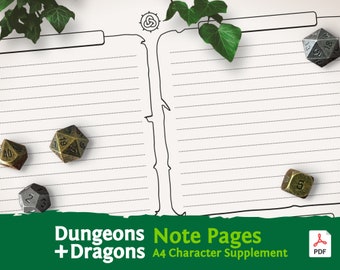 Dnd 5e Druid Wild Shapes: A4 Character Sheet PDF Compatible With Fifth ...