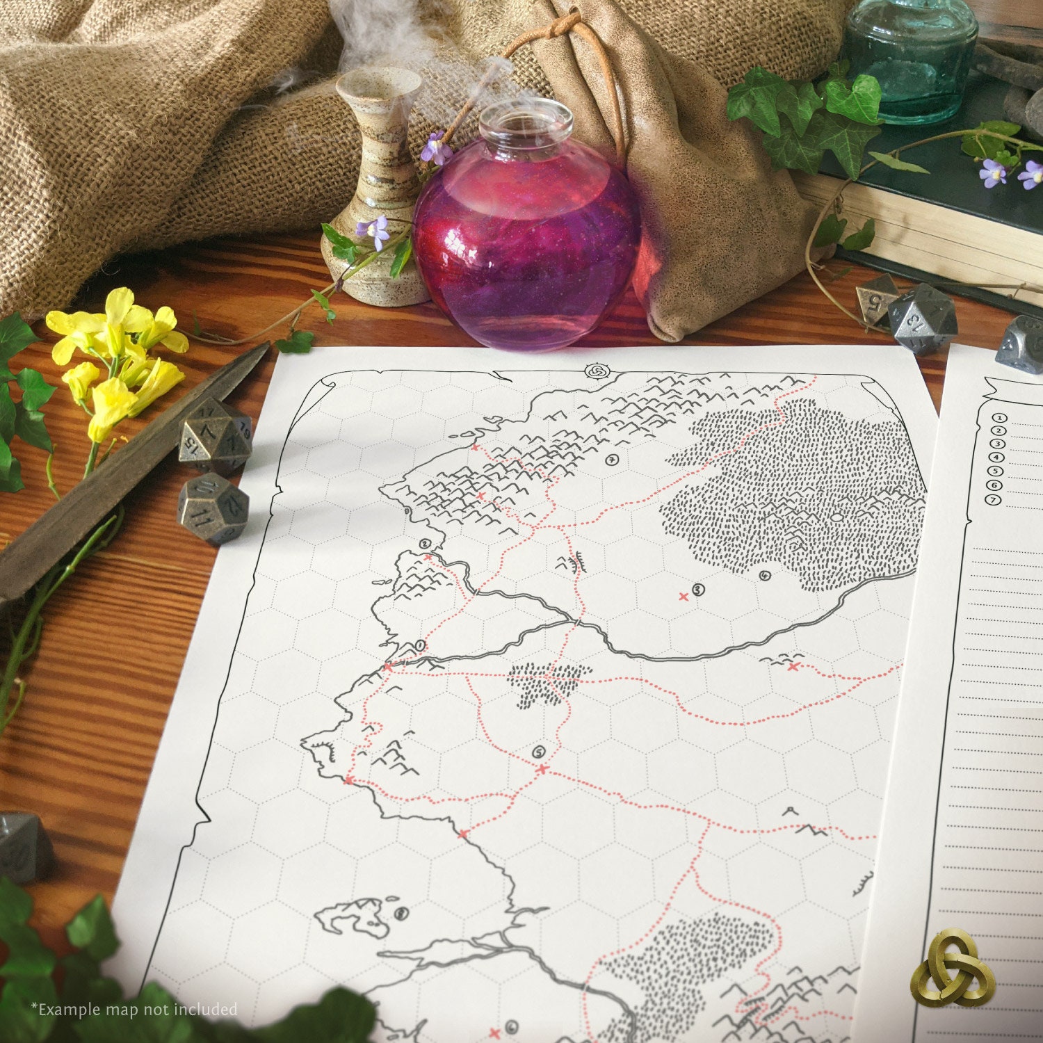 Dnd 5e Maps & Navigation: A4 Character Sheet PDF for Dungeons | Etsy