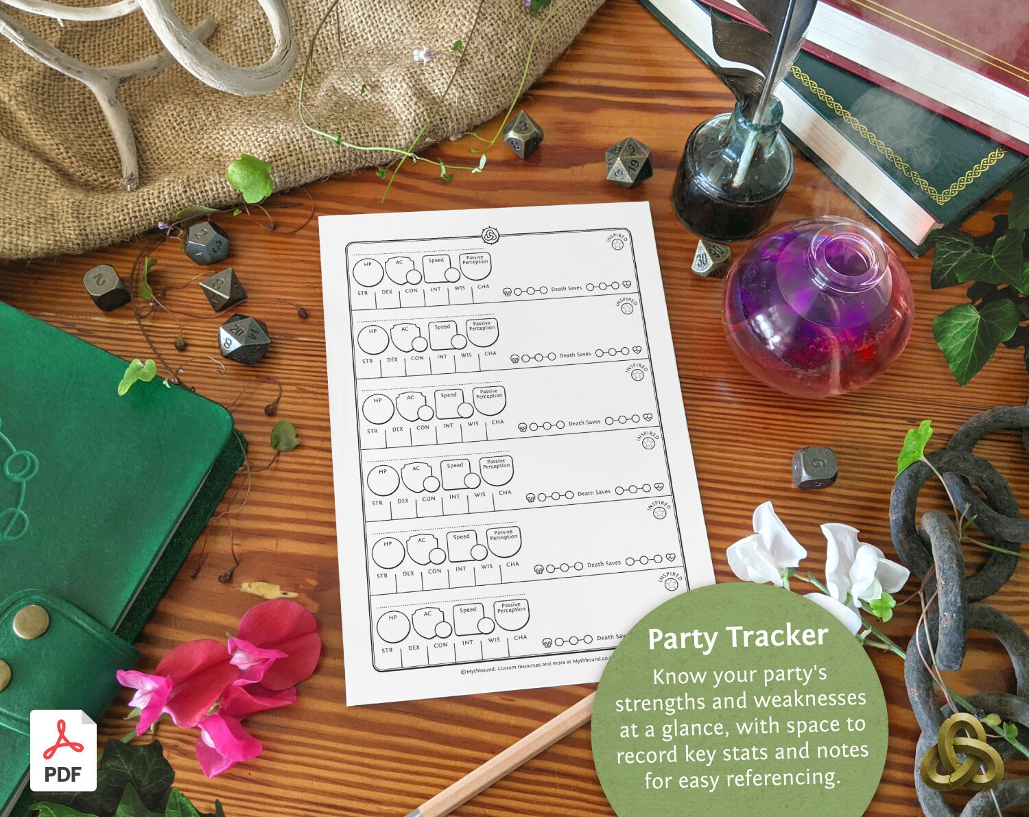 Dnd 5e DM Combat Encounters: Initiative Tracker Party and Creature ...