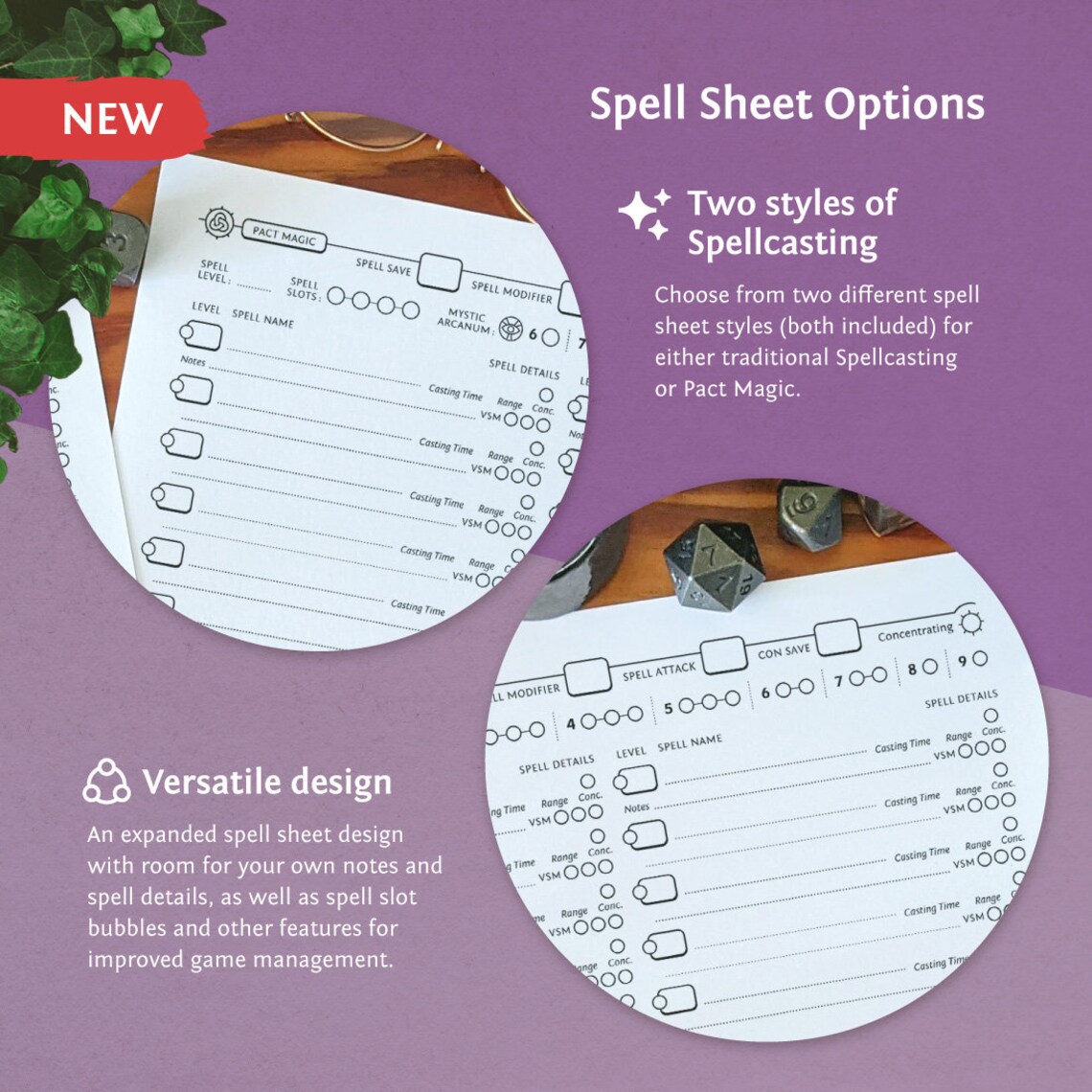 DnD 5e Character Sheet: Forest Glade PDF for Dungeons and | Etsy