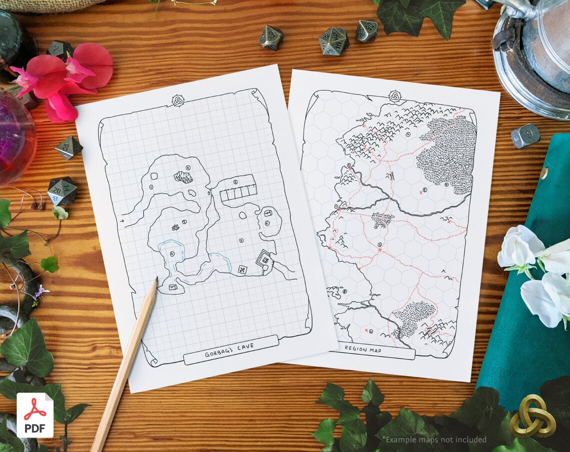 Dnd 5e Maps & Navigation: A5 Booklet PDF for Dungeons and | Etsy