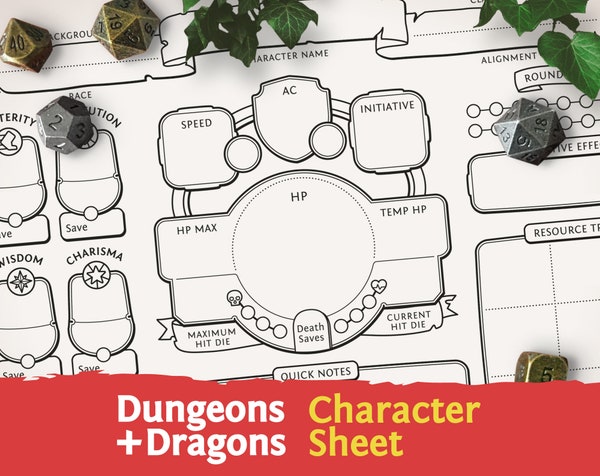 D&D 5e Druid Character Sheet - Etsy Canada