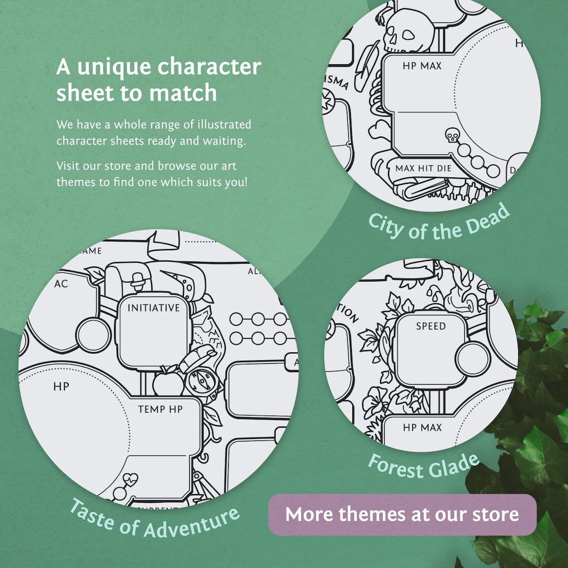 DnD A4 Note Pages: Character Sheet PDF for Dungeons and | Etsy