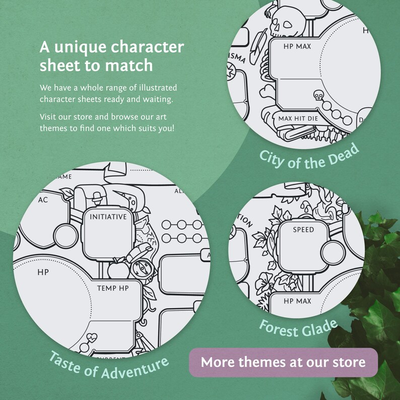 DnD A4 Note Pages: Character Sheet PDF for Dungeons and | Etsy