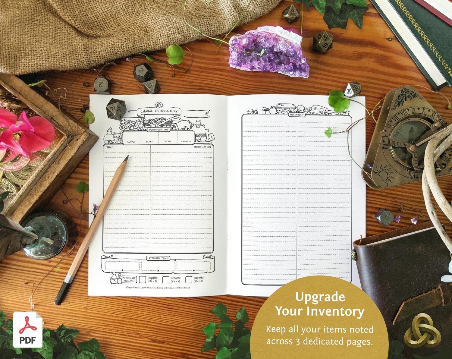 Dnd 5e Campaign Diary: Strength of Steel Character Journal PDF ...