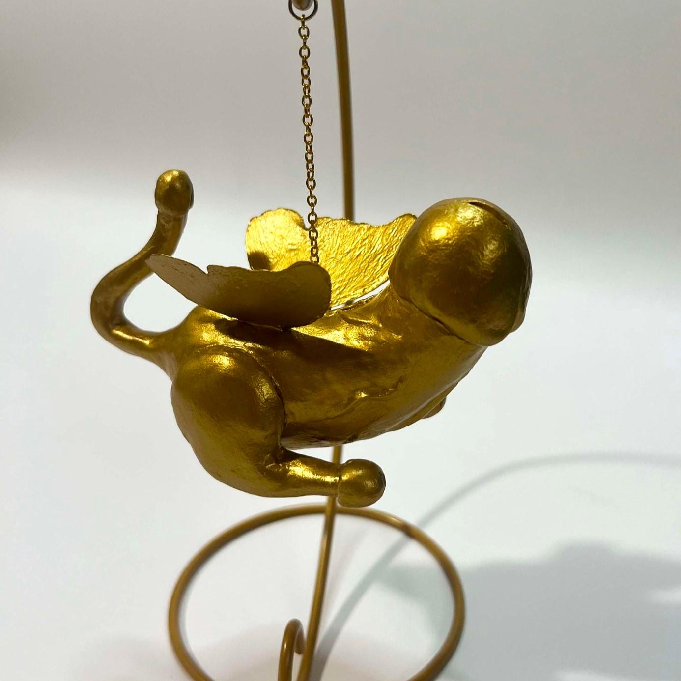 Shining “golden” Painted Winged Phallus Fascinus Ornamental Statue - Etsy