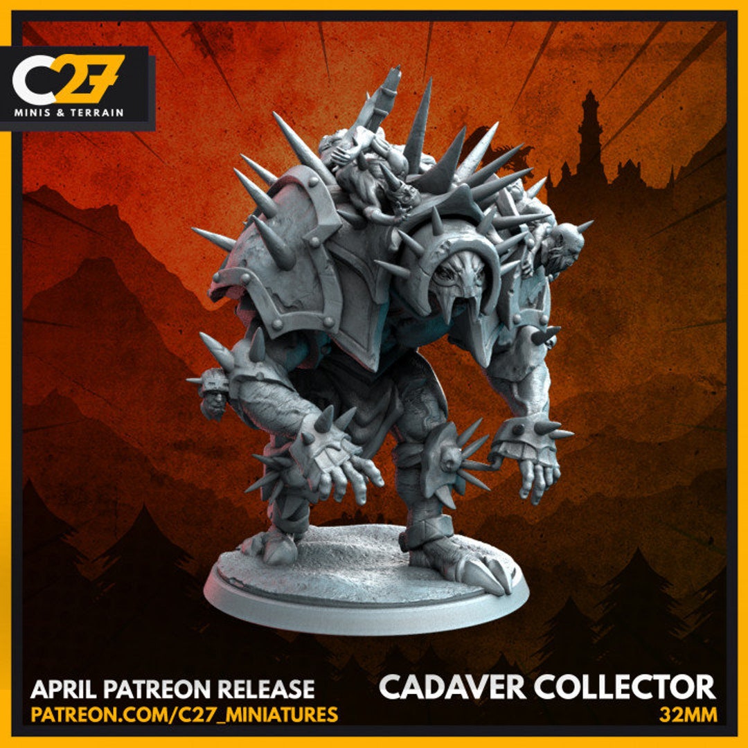 Cadaver Collector 32mm Scale Miniature C27 Minis Fantasy RPG - Etsy