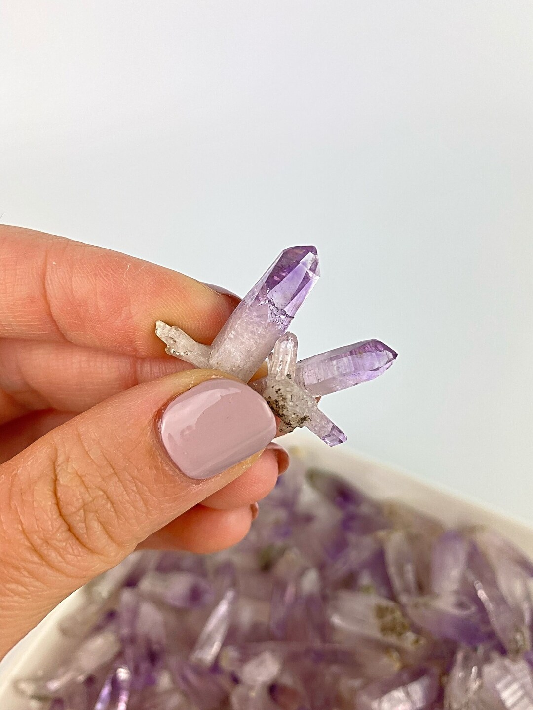 5 Mini Rare Vera Cruz Amethyst Points From Mexico/vera Cruz Amethyst ...