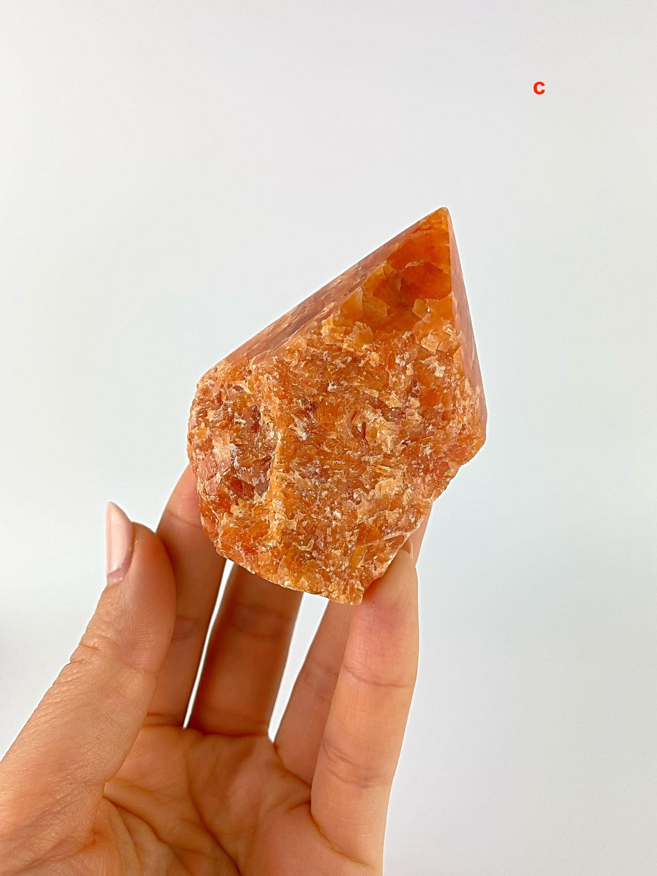 Brazilian Orange Calcite Top Polished Points/orange - Etsy UK