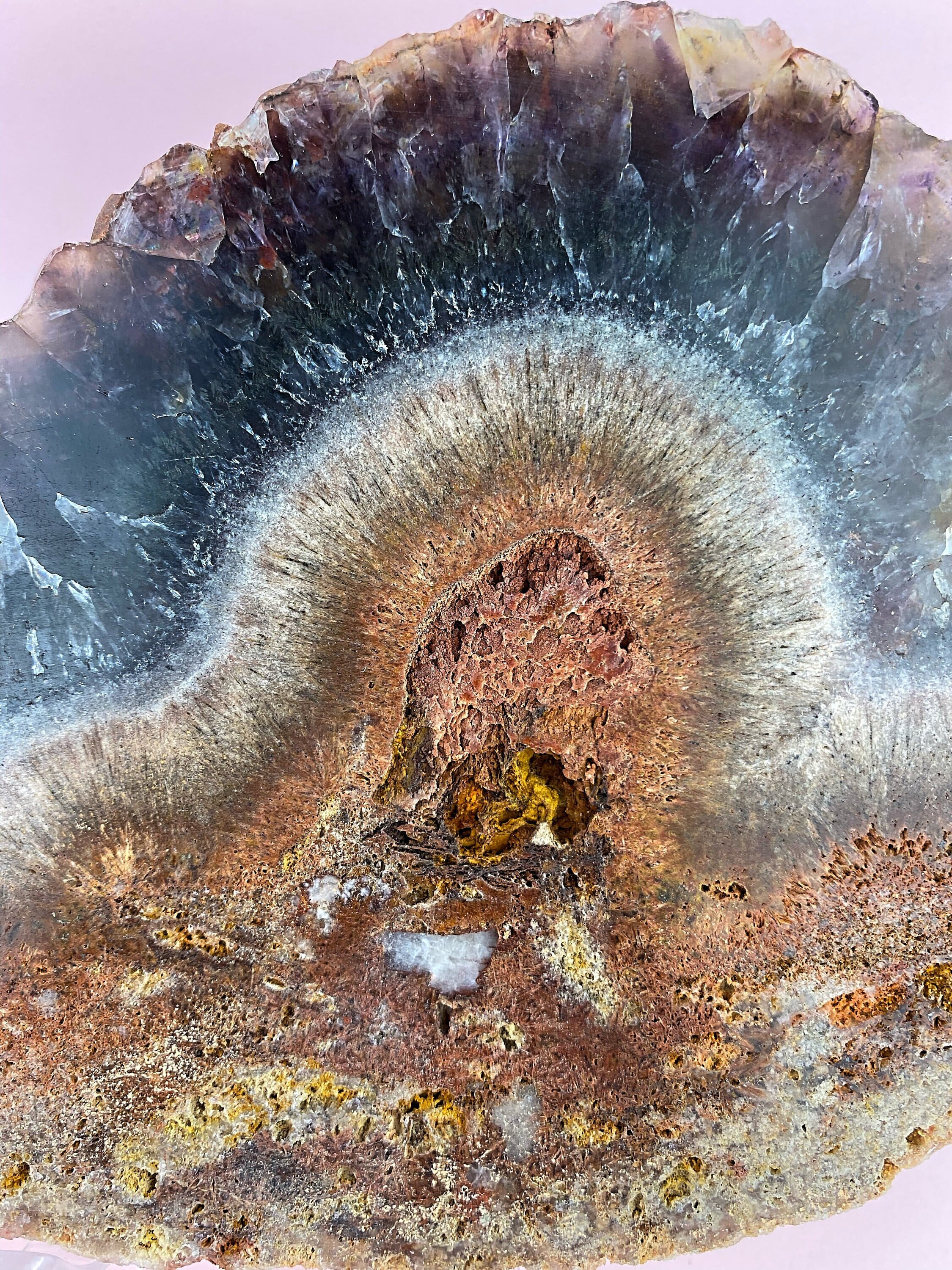 Large Super Seven Slab With Matrix: Brazilian Sacred Stone, 959g - Etsy