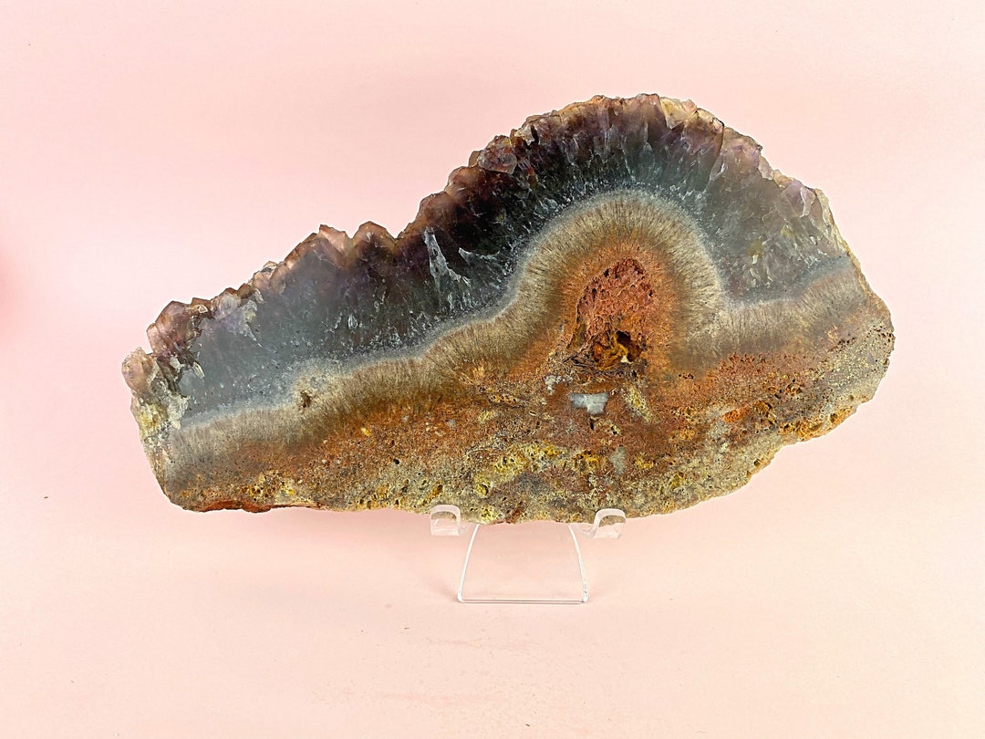 Large Rare Super Seven Slab in Matrix From Brazil/natural Super Seven ...