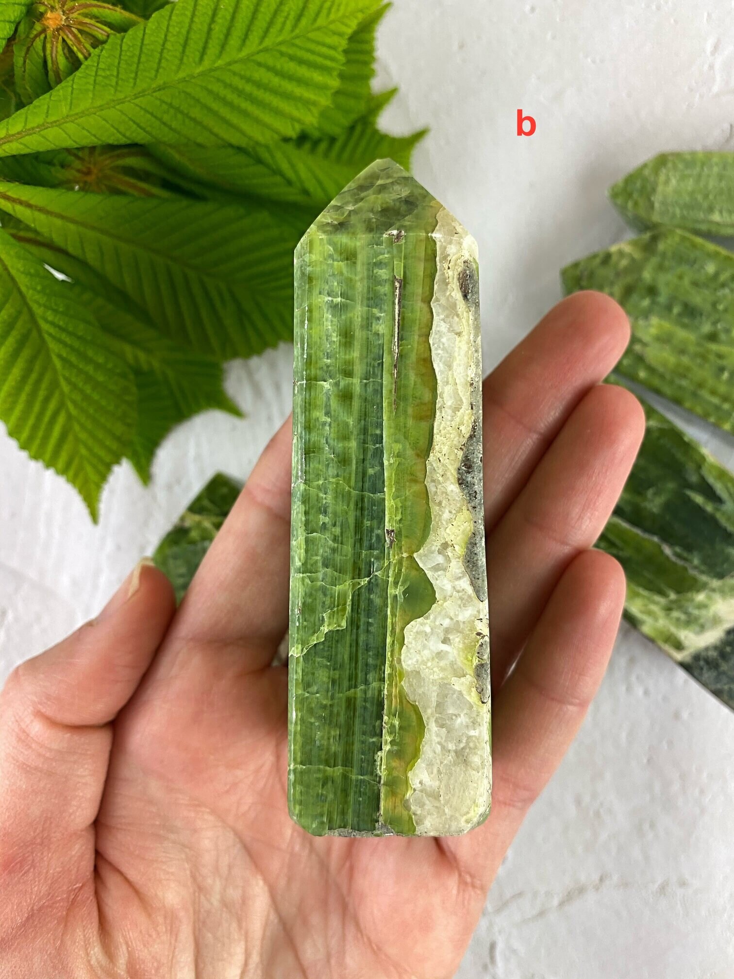 Tremolite Crystal/tremolite Tower/green Tremolite High Grade | Etsy