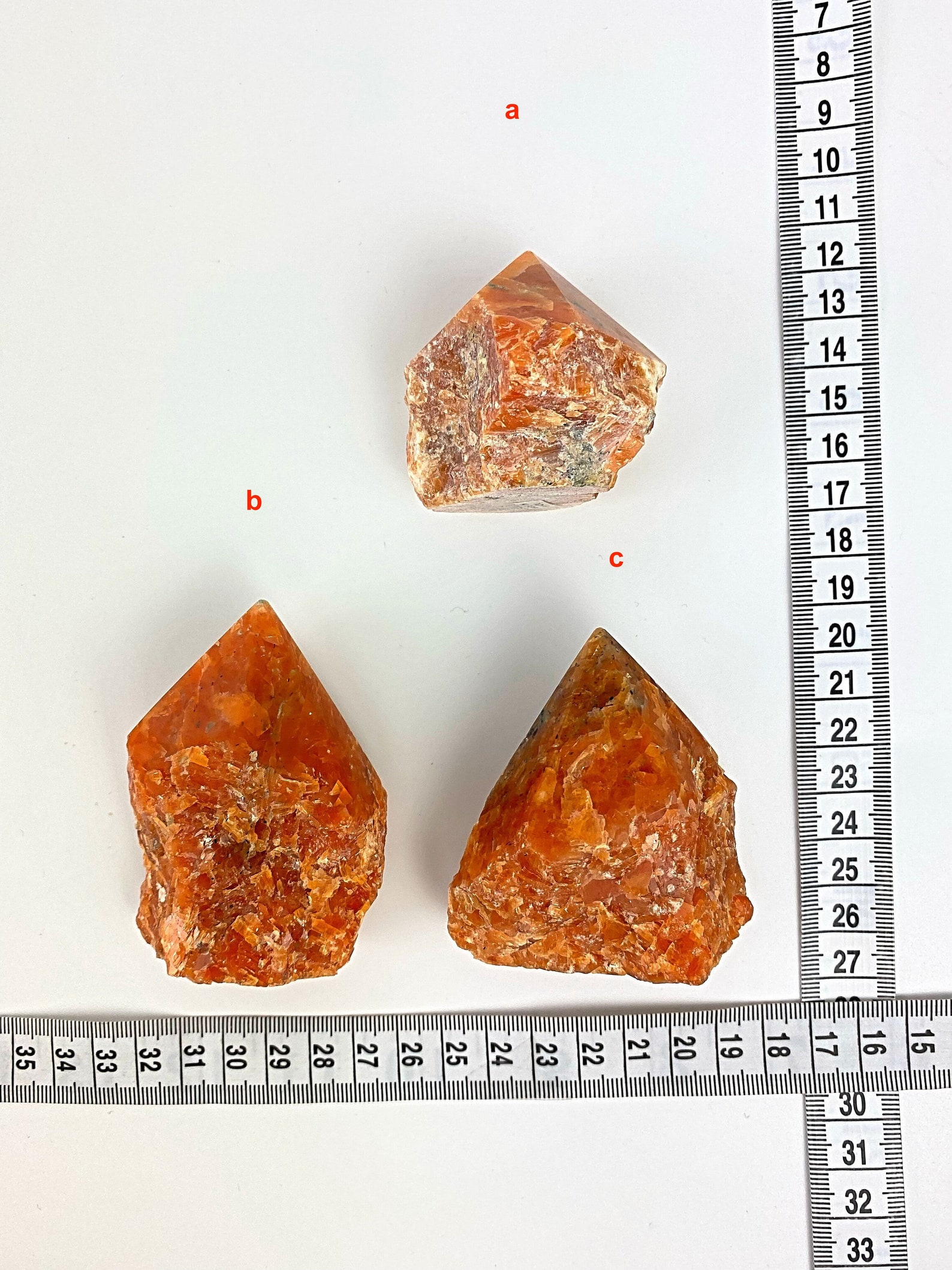 Brazilian orange calcite top polished points/Orange | Etsy