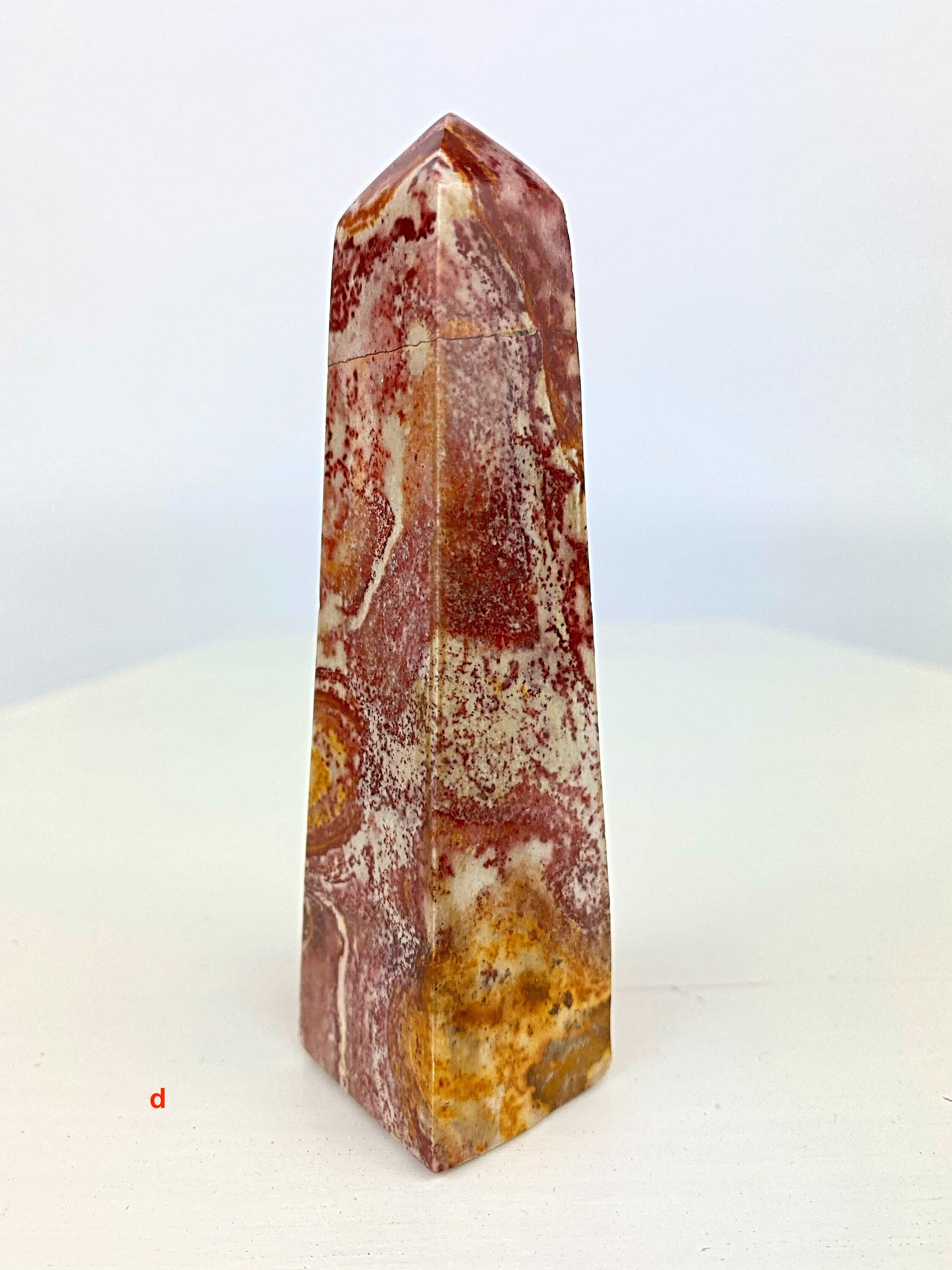 Polychrome pink jasper towers/Polychrome jasper towers from | Etsy