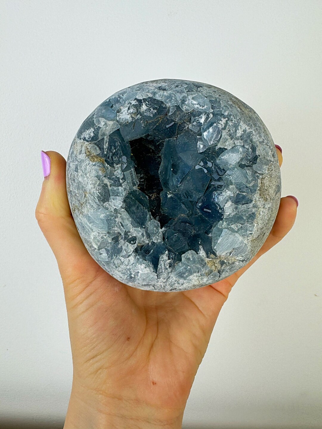 1.556g Beautiful Celestite Sphere From Madagascar/celestine/amazing ...