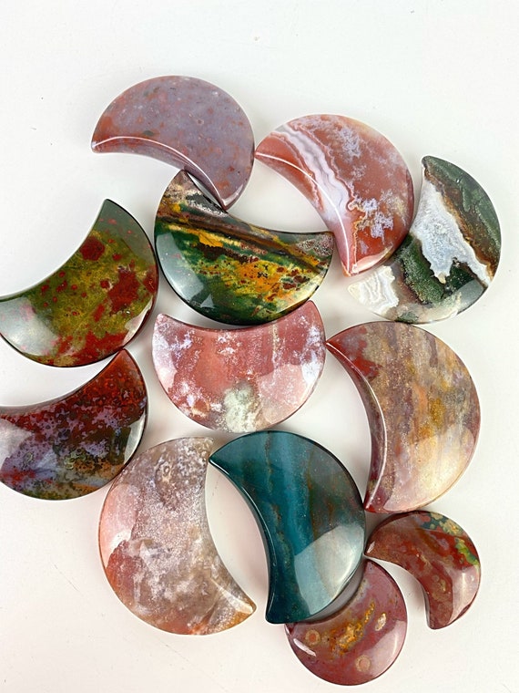 Ocean Jasper Moons From Madagascar/mini Oceans Jasper | Etsy