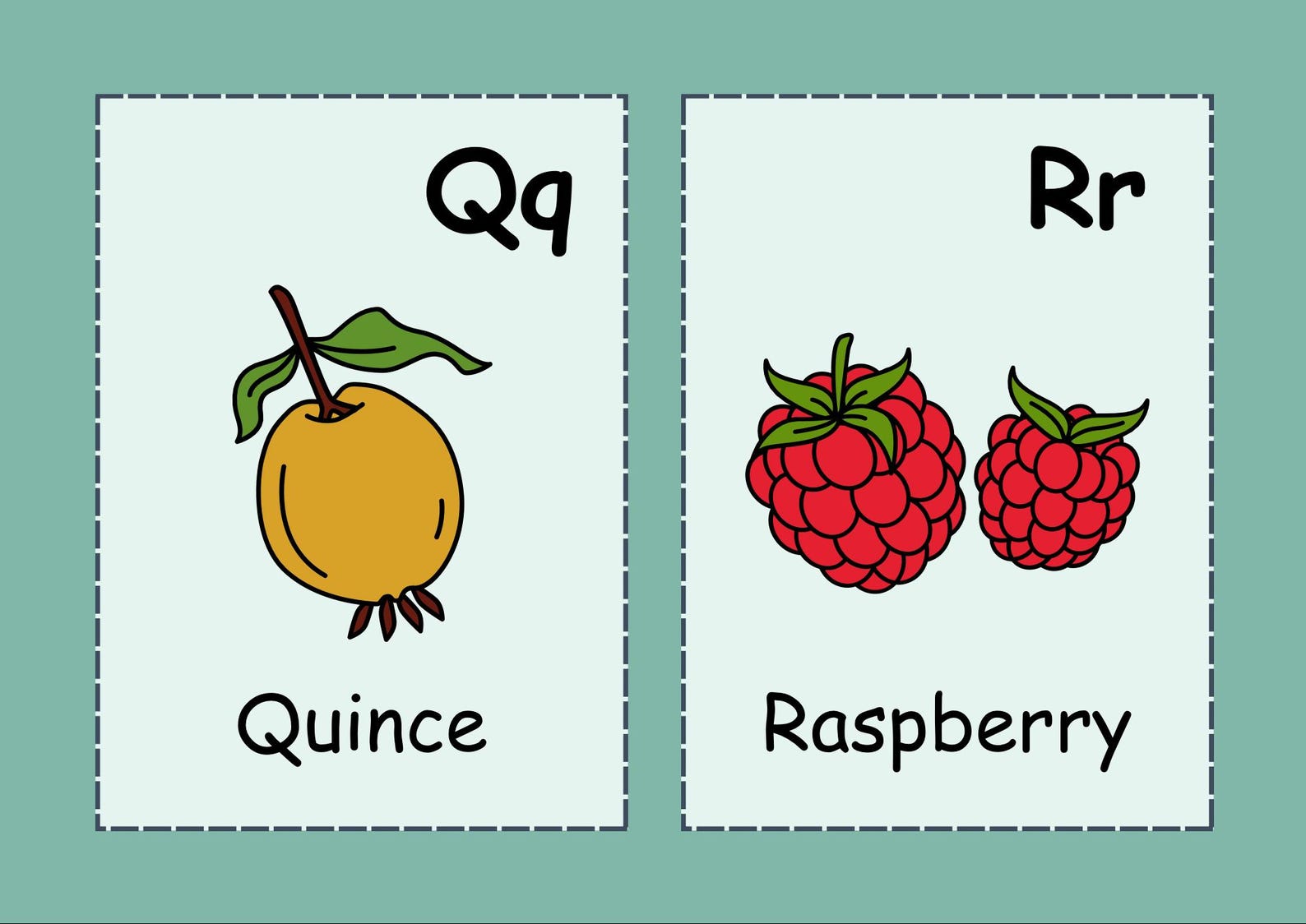 Alphabet Flashcards With Items That Relate to the Letter. Perfect for ...