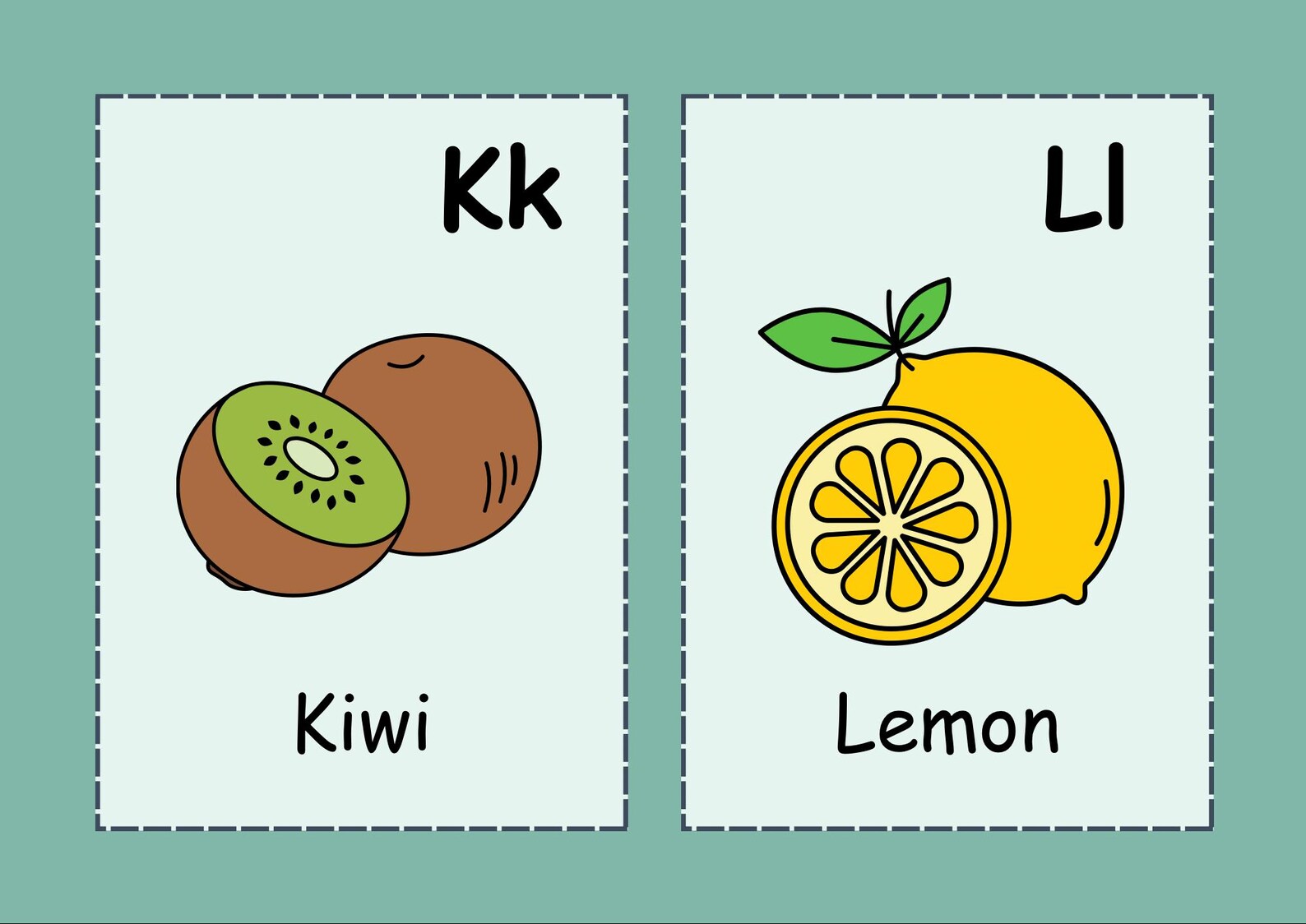 Alphabet Flashcards With Items That Relate to the Letter. Perfect for ...