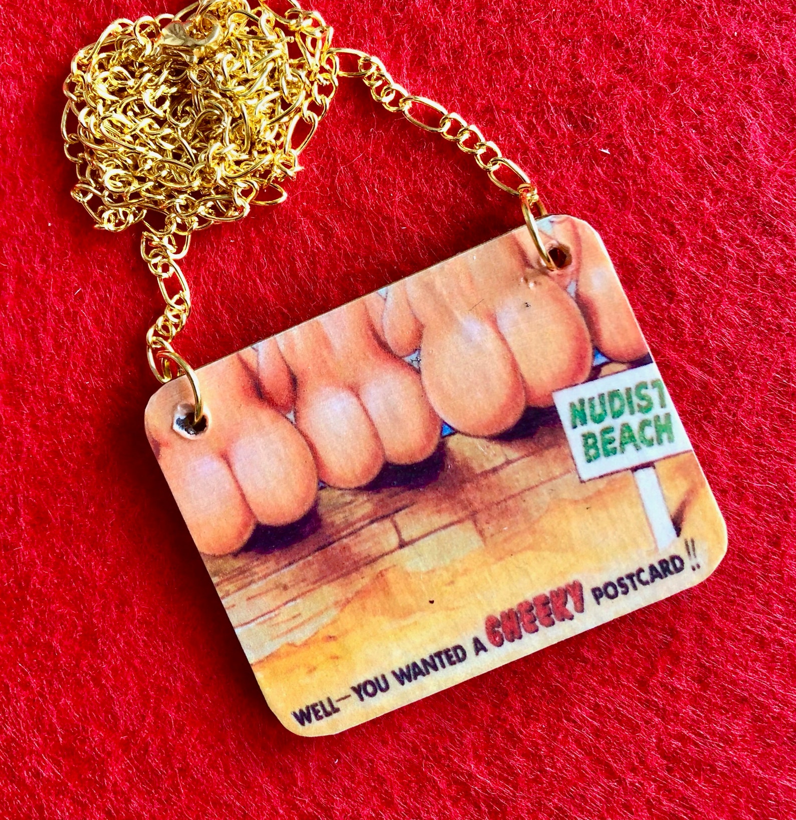 Saucy Seaside Postcard 'well You Wanted a Cheeky | Etsy