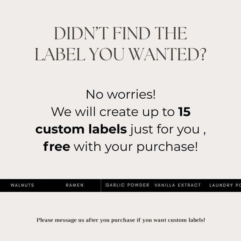 130+ Aesthetic Pantry Labels PNG Pack + FREE Custom Labels – Printable ...