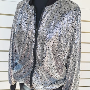 Silver Sequin Jacket With Sequin Tiger Festival Clothing UK Outfit - Etsy