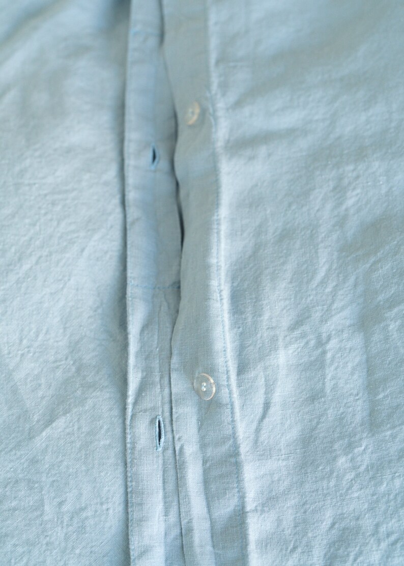 100% Linen DUVET Cover Set Light Blue 4 Pieces Washed - Etsy