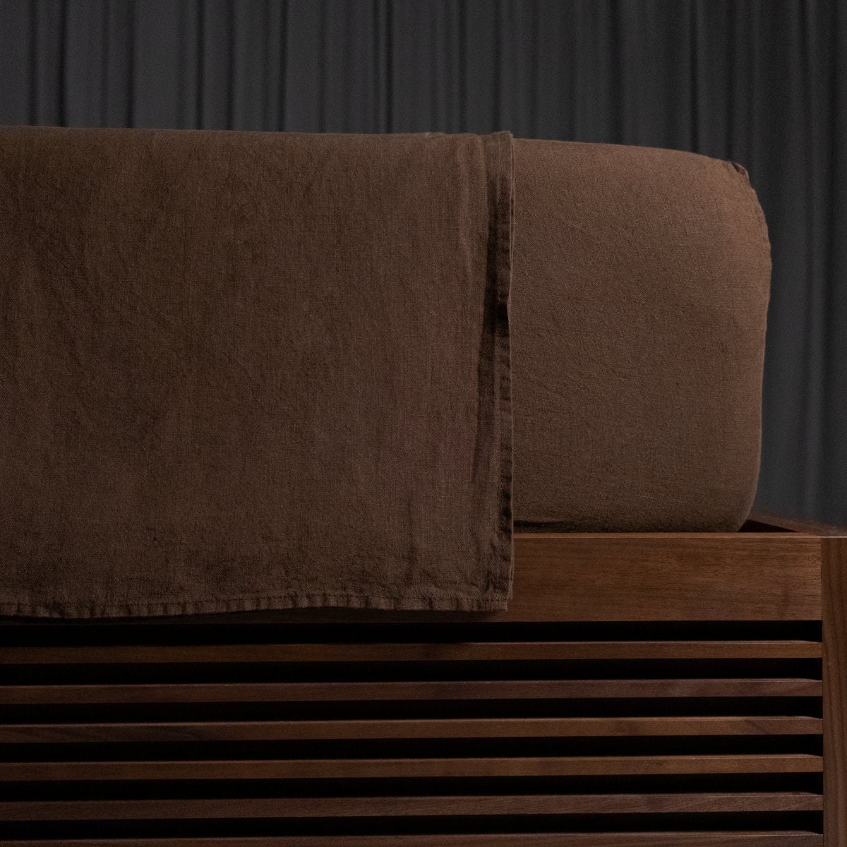 Linen Duvet Cover Set 100% Organic European Flax Dark Brown - Etsy