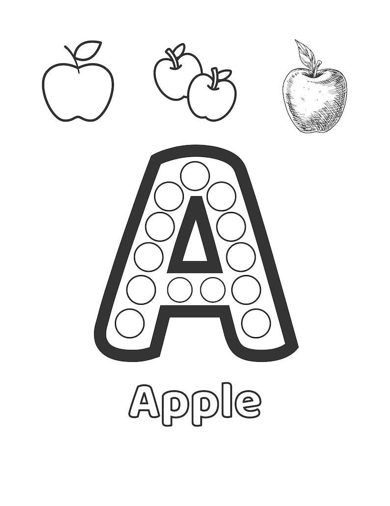 ABC Dot Marker Activity Pages - Etsy