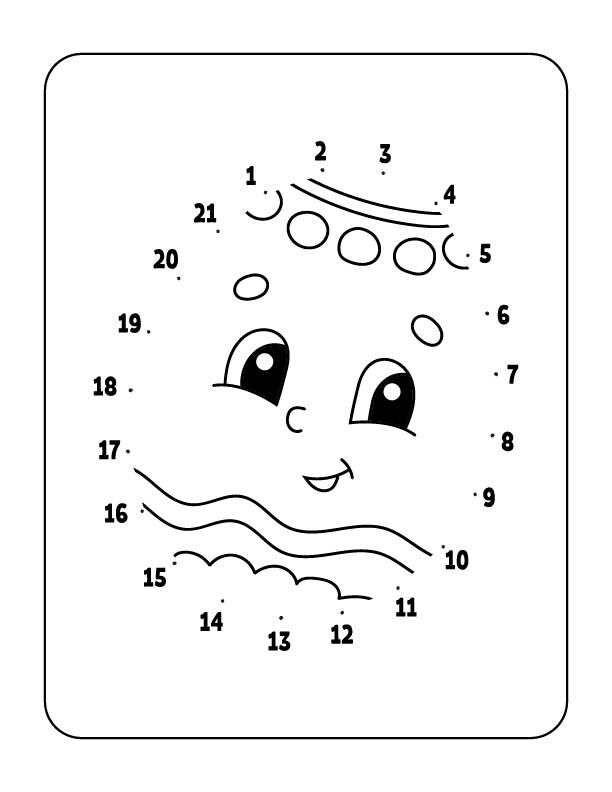 Kids Dot-to-dot Coloring Pages - Etsy
