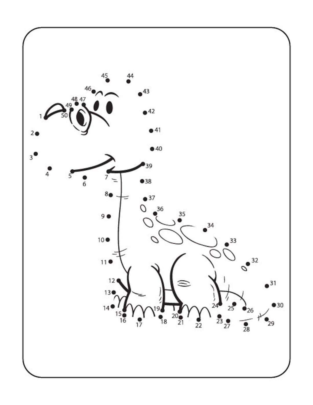 70 Dot-to-dot Activity Pages - Etsy