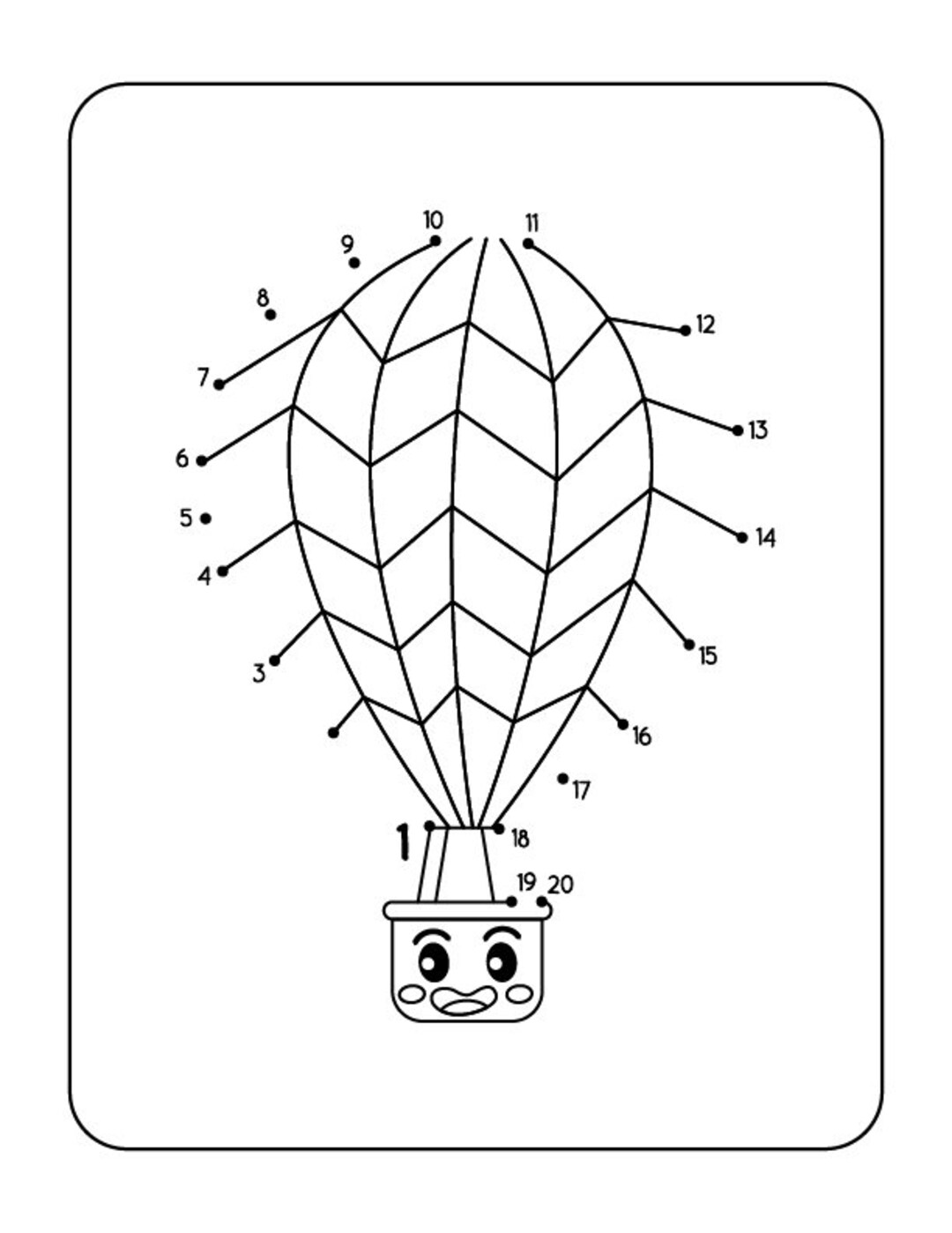 Kids Dot-to-dot Coloring Pages - Etsy