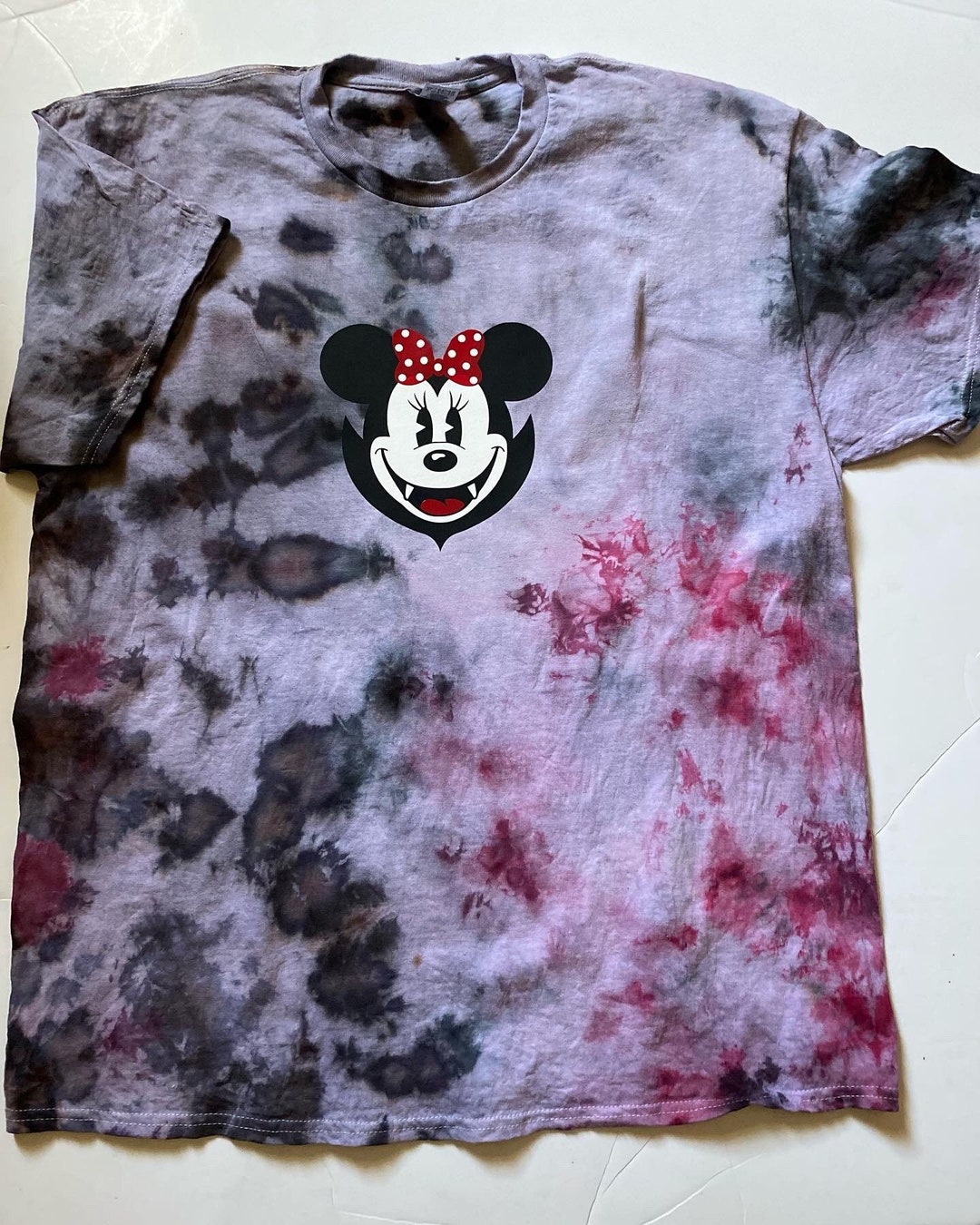 Minnie Mouse Vampire Dyed Shirt, Vampire Minnie Mouse Shirt, Disneyland ...