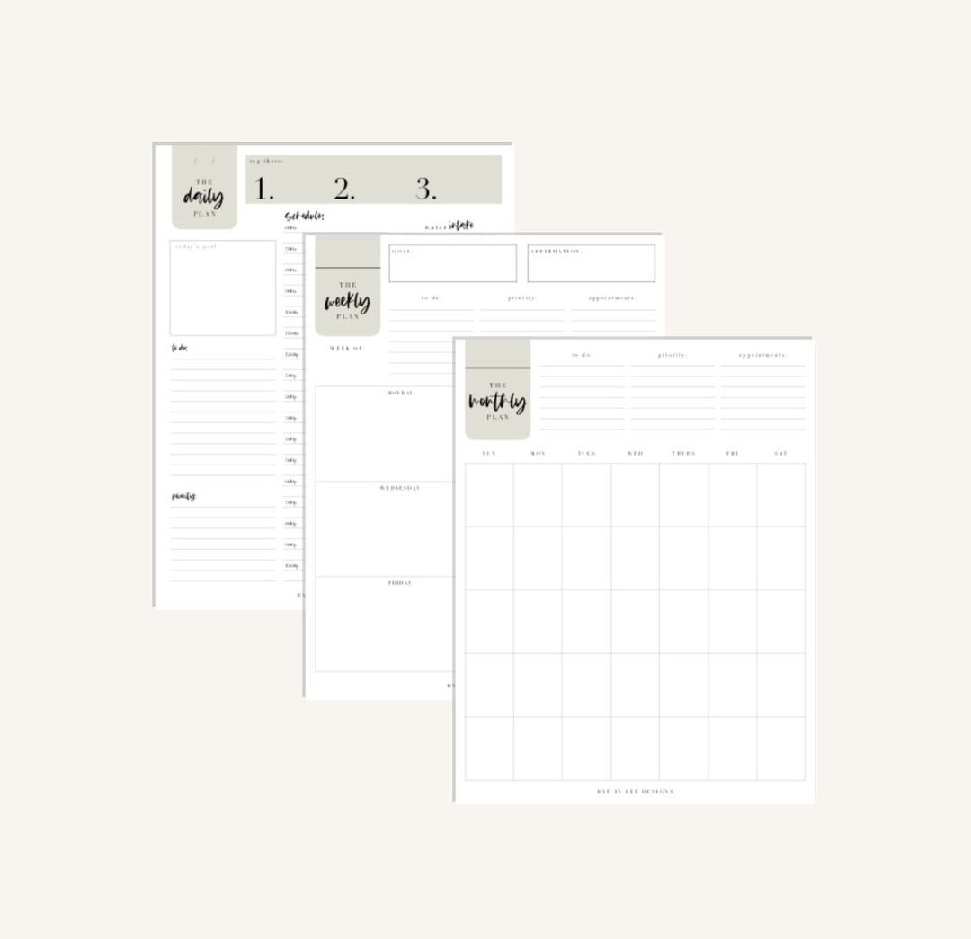 Ultimate Planning Bundle | Printable Planner Pages | Planner Inserts ...