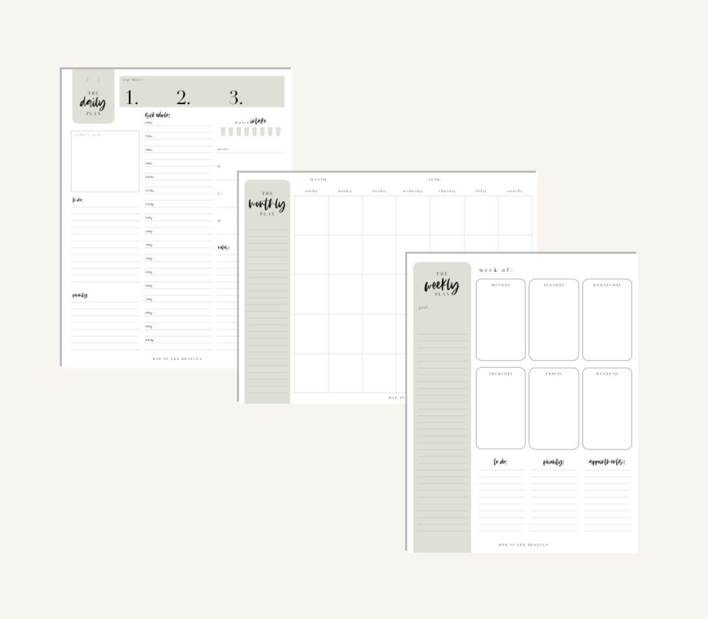 Ultimate Planning Bundle Printable Planner Pages Planner Inserts Daily ...