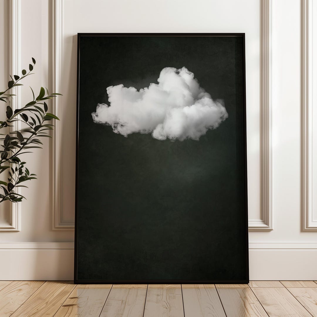 Minimalist Cloud Art Print, Zen Home Decor (digital Download) - Etsy