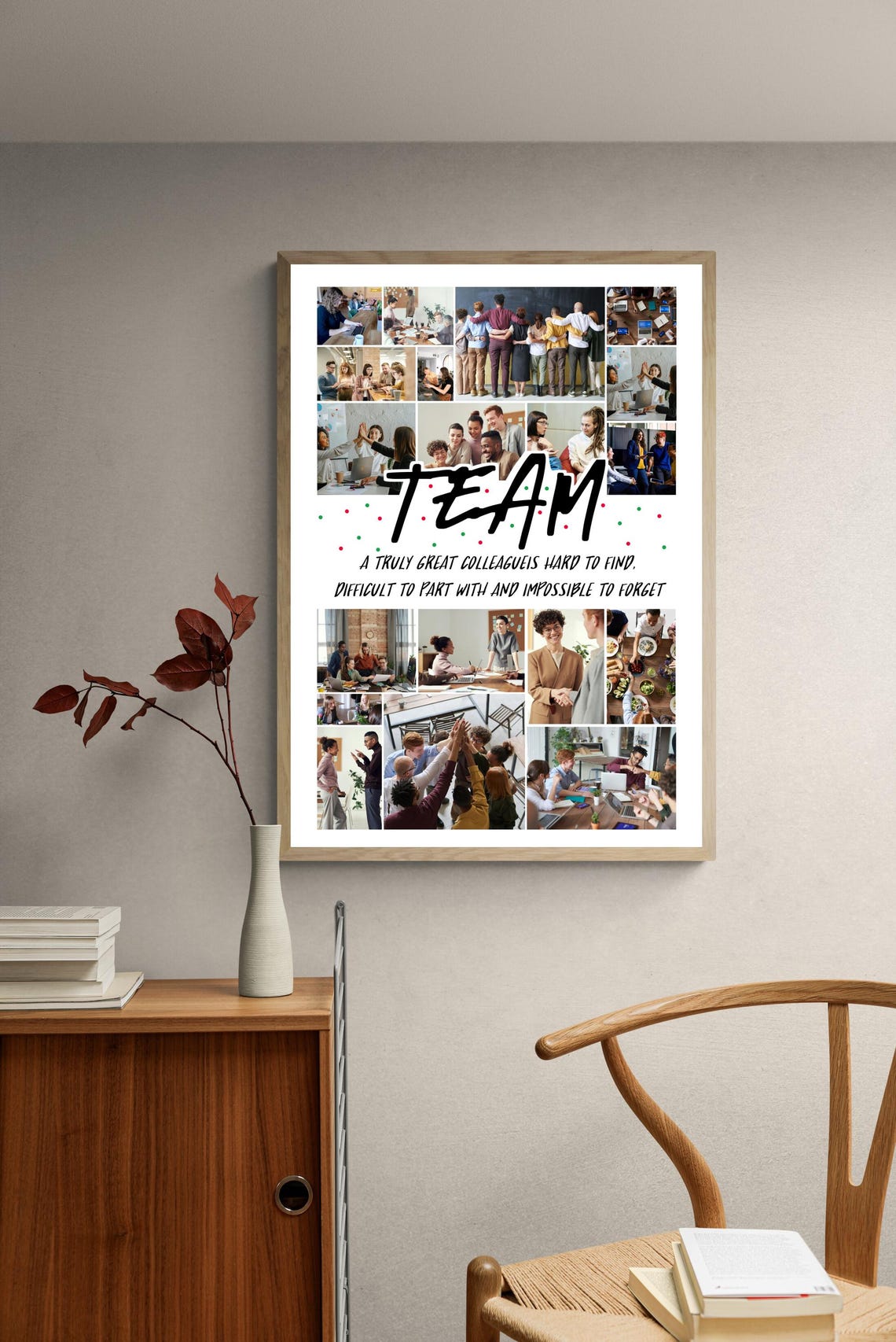 Colleague Team Photo Collage,leaving Photo Puzzle Poster,custom Photo ...